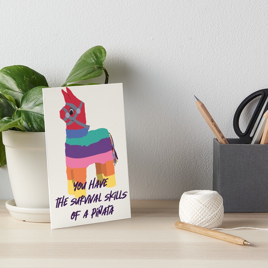 "funny pinata joke insult" Art Board Print for Sale by kolohe22 | Redbubble