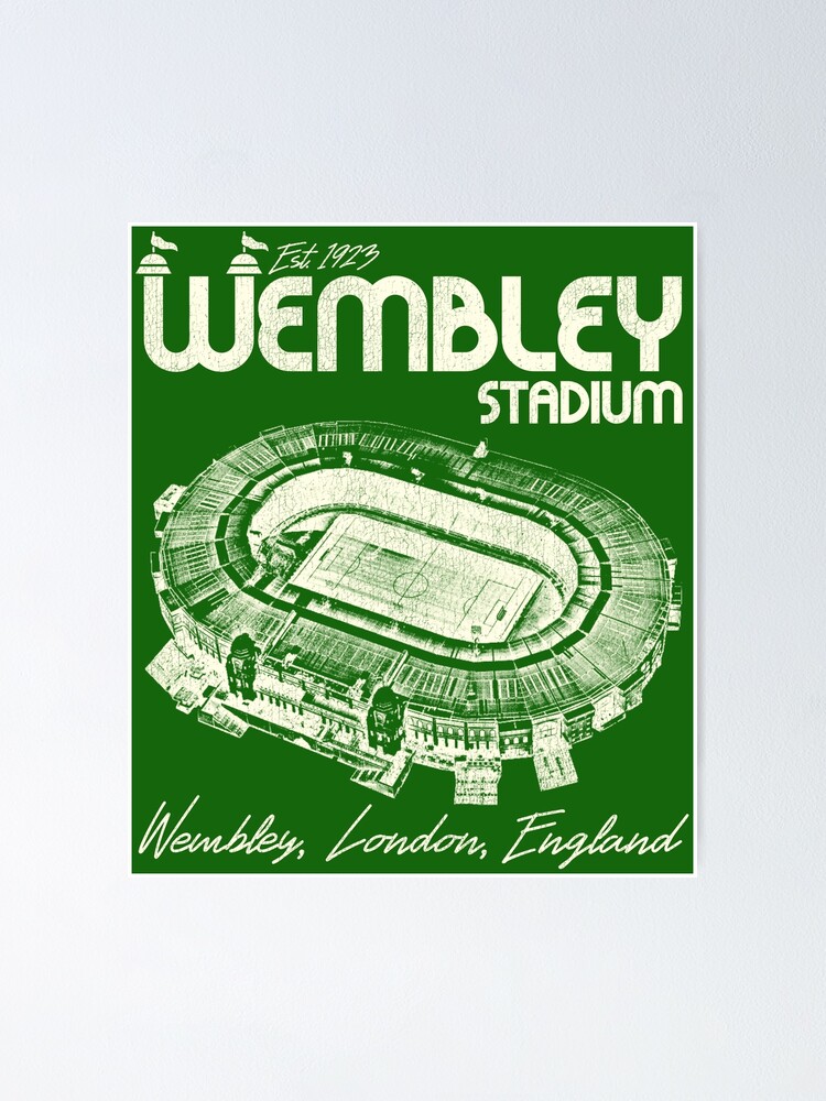 "Wembley Stadium Retro Defunct Soccer/Football" Poster for Sale by ...