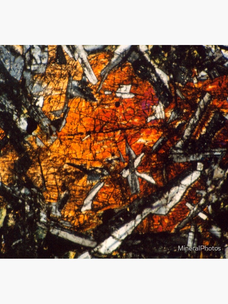 "Pyroxene Crystals Mineral Thin Section Photo" iPhone Wallet for Sale ...