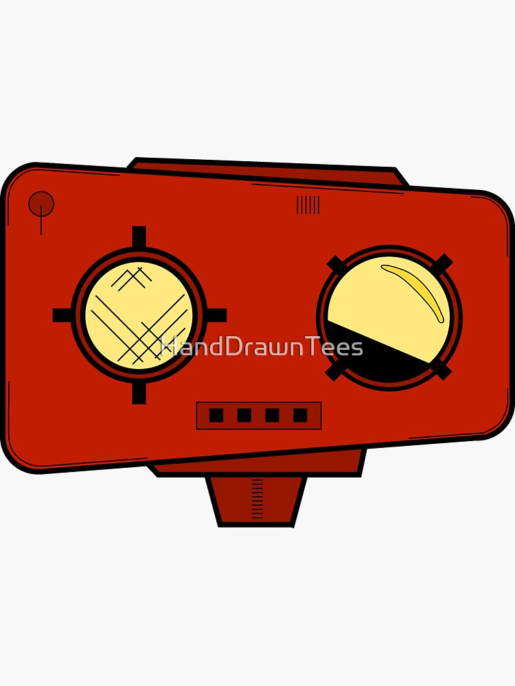 "Robot Head" Sticker for Sale by HandDrawnTees | Redbubble