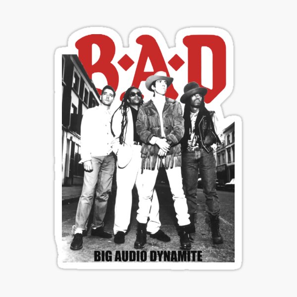 "BIG AUDIO DYNAMITE" Sticker for Sale by mariyalukis | Redbubble