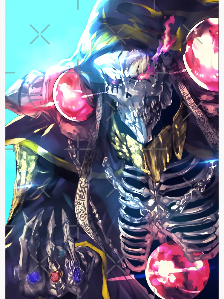 "Ainz Ooal Gown Overlord Design Fanart" Sticker for Sale by antioneart ...