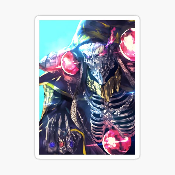 "Ainz Ooal Gown Overlord Design Fanart" Sticker for Sale by antioneart ...