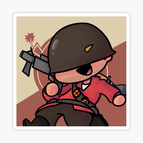 "soldier tf2" Sticker for Sale by FanMakesArts | Redbubble