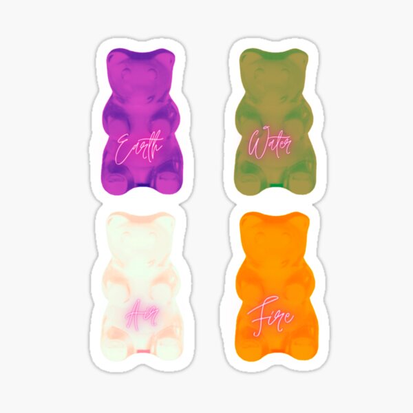 "Universal Gummy elements" Sticker for Sale by Baroque-Moon | Redbubble