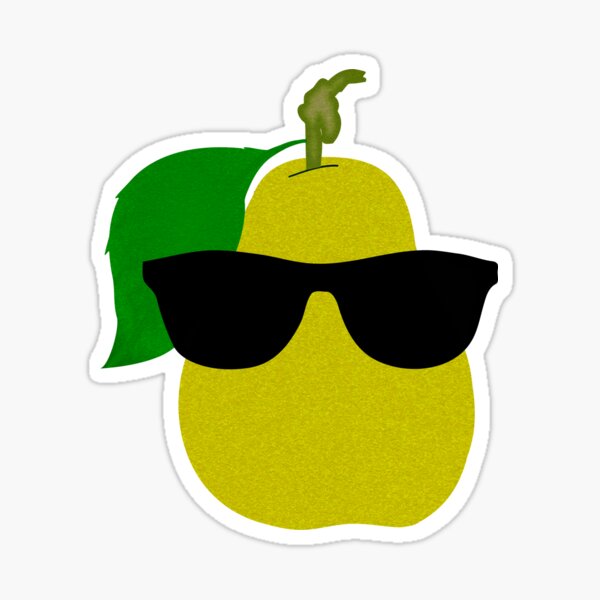 "Cool Pear" Sticker for Sale by laugh-out-loud | Redbubble
