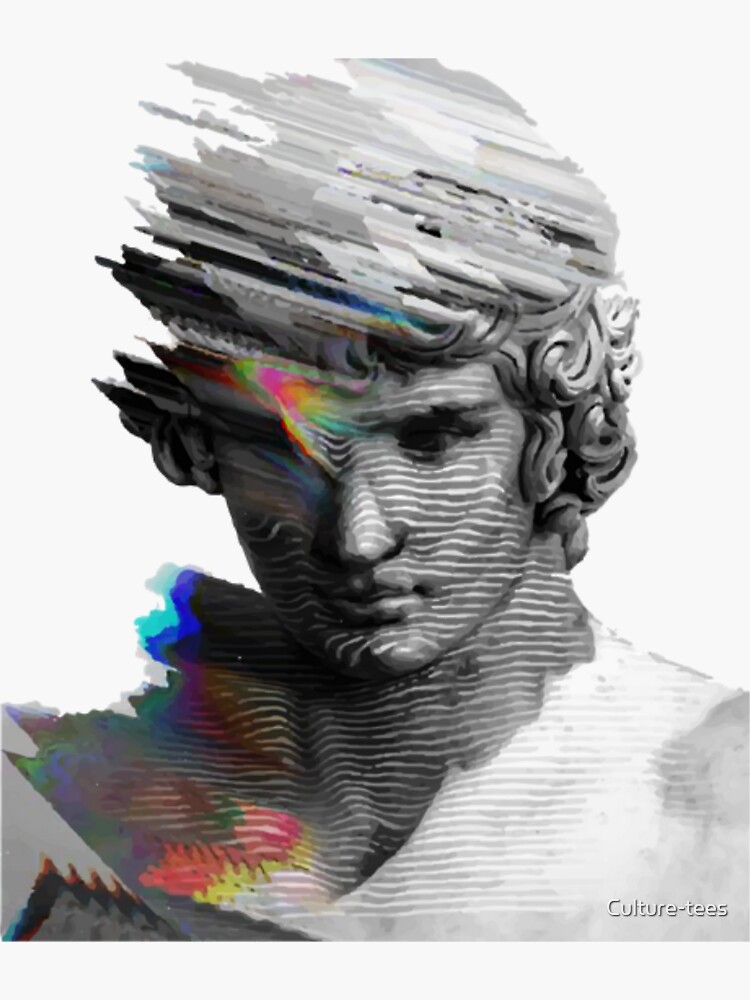 "Glitched Roman statue" Sticker for Sale by Culture-tees | Redbubble