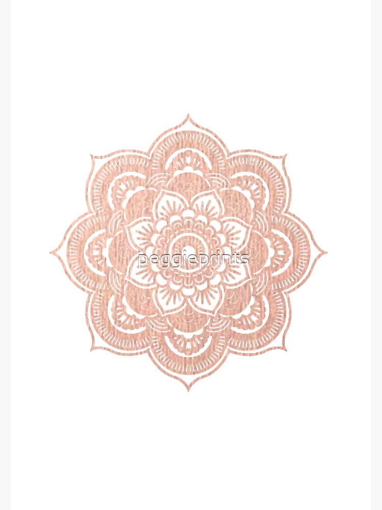 "Rose gold mandala" Art Print by peggieprints | Redbubble