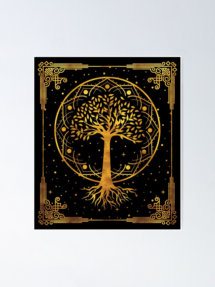 "celestial mandala tree dreamcatcher" Poster for Sale by aleph42-studio ...