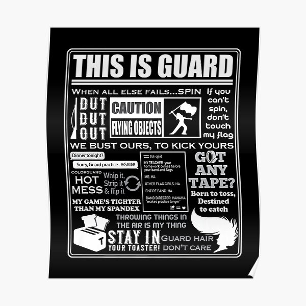 "This Is Color Guard - Funny Color Guard Sayings And Memes Premium ...