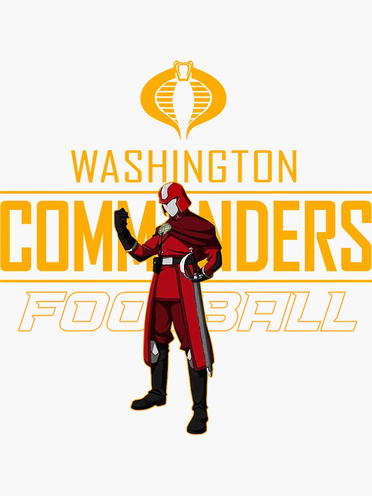 "Washington Commanders Football" Sticker for Sale by JahiemVandy ...