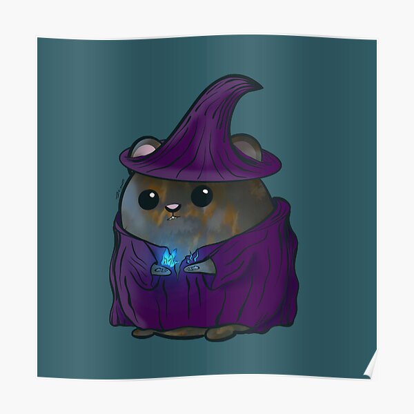 "Wizard hamster" Poster for Sale by jaya-jaaaxon | Redbubble