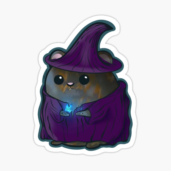 "Wizard hamster" Sticker for Sale by jaya-jaaaxon | Redbubble