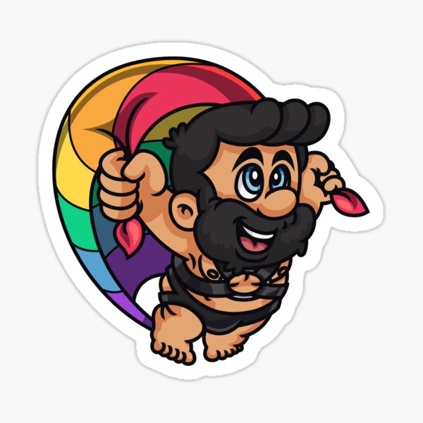 "Rainbow Pride Daddy" Sticker by GillesBone | Redbubble