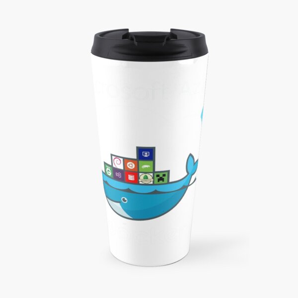 "Docker on Azure" Travel Coffee Mug for Sale by memeshe | Redbubble