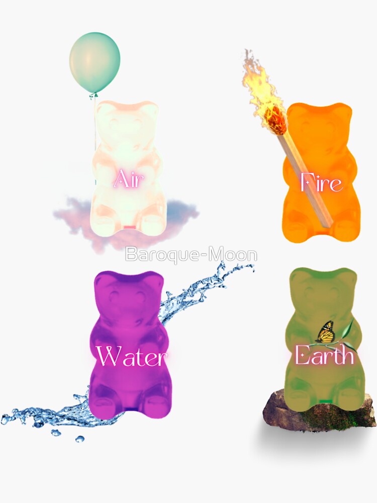 "Universal Gummy elements 2" Sticker for Sale by Baroque-Moon | Redbubble