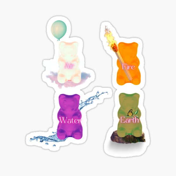 "Universal Gummy elements 2" Sticker for Sale by Baroque-Moon | Redbubble
