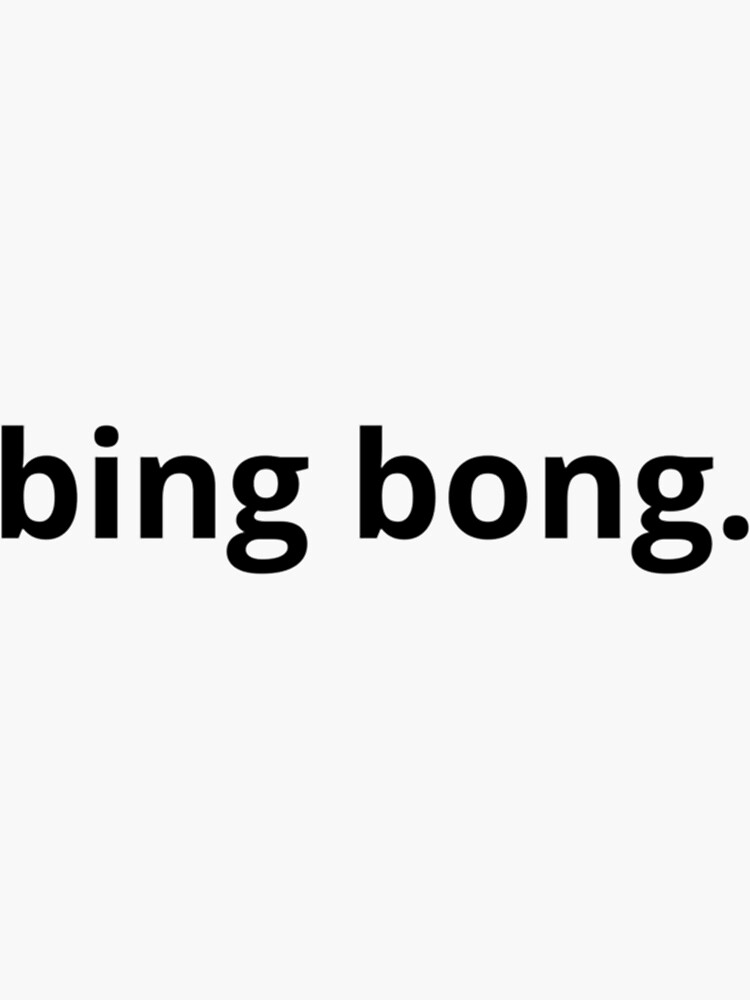 "Bing-Bong-Meme, Tiktok-Bing-Bong" Sticker von LemonGo | Redbubble