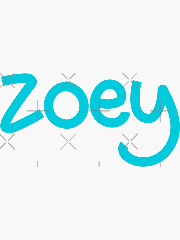 "Zoey, Funny Cool Best color art" Sticker for Sale by artdragongift ...