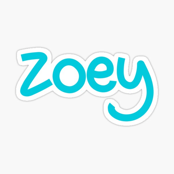 "Zoey, Funny Cool Best color art" Sticker for Sale by artdragongift ...
