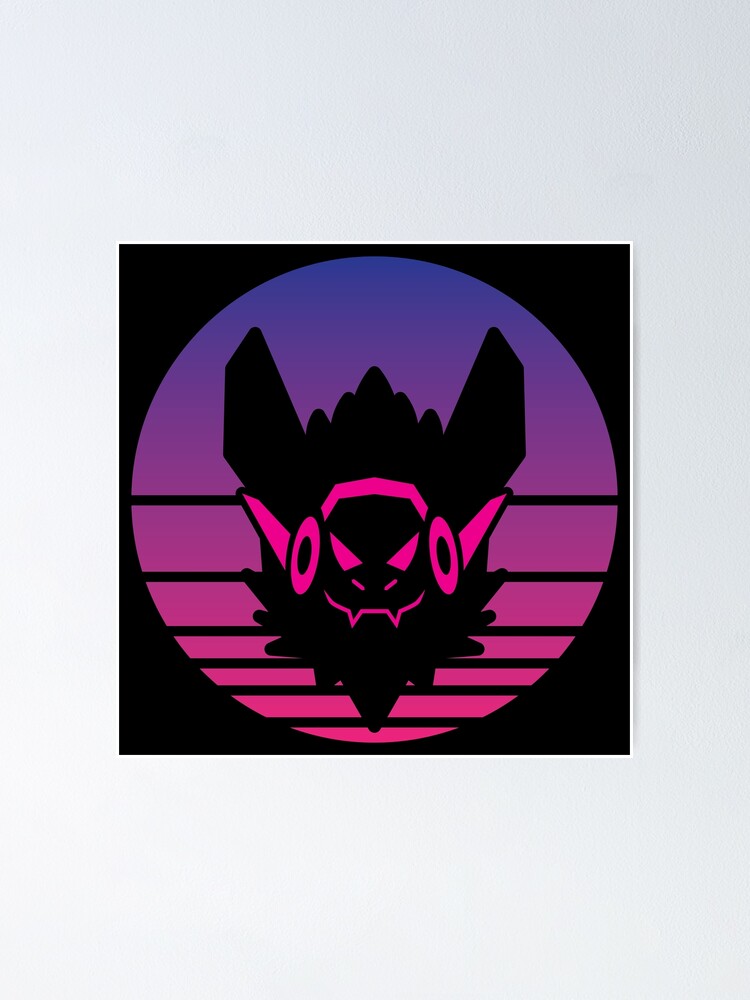 "Synthwave Protogen Sunset" Poster for Sale by samohtlion | Redbubble
