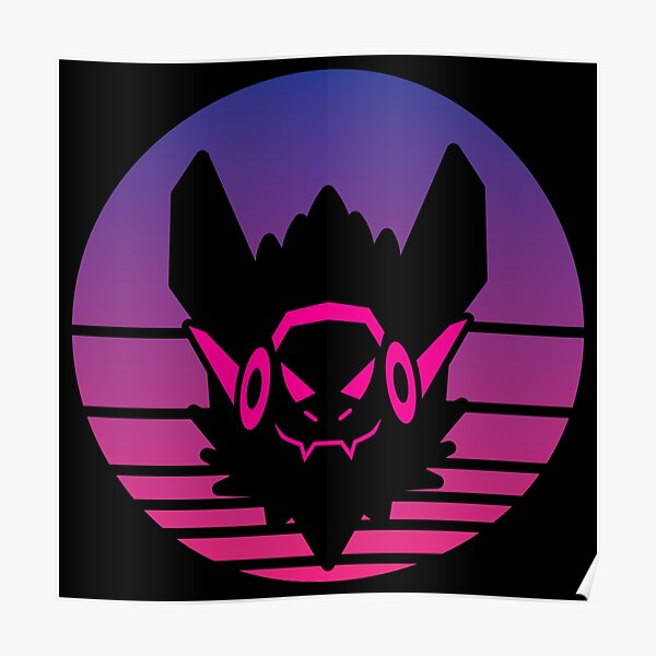 "Synthwave Protogen Sunset" Poster for Sale by samohtlion | Redbubble