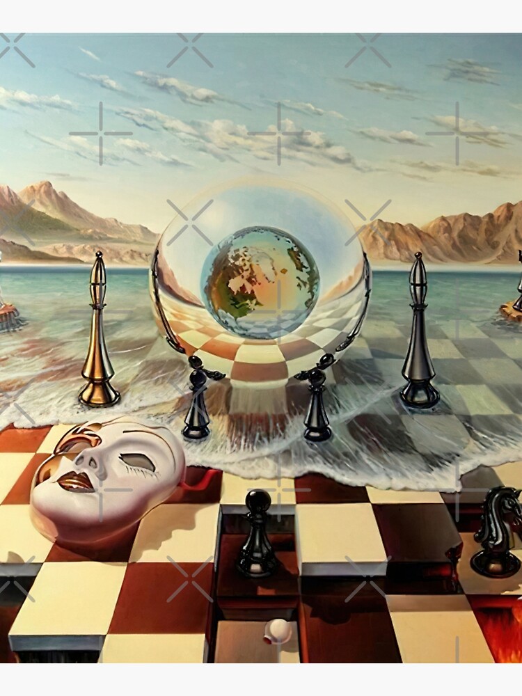 "Salvador Dali Chess" Mounted Print for Sale by hbrtjnkns | Redbubble
