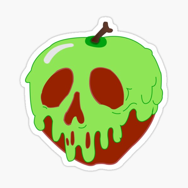 "Poison Apple Sticker" Sticker for Sale by FloSatterfi | Redbubble
