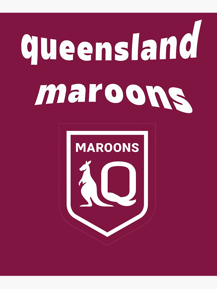 "Queensland maroons" Sticker for Sale by VillaPickersSto | Redbubble