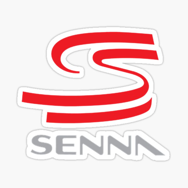 "Ayrton senna logo" Sticker for Sale by RICHARD5343 | Redbubble