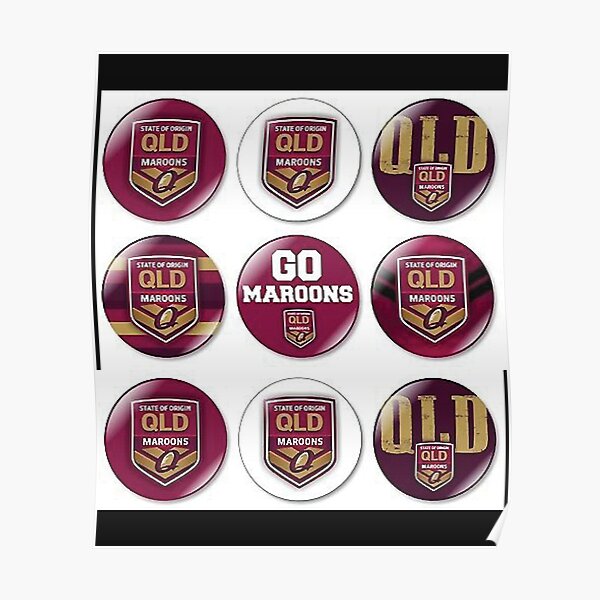 "Queensland maroons" Poster for Sale by VillaPickersSto | Redbubble