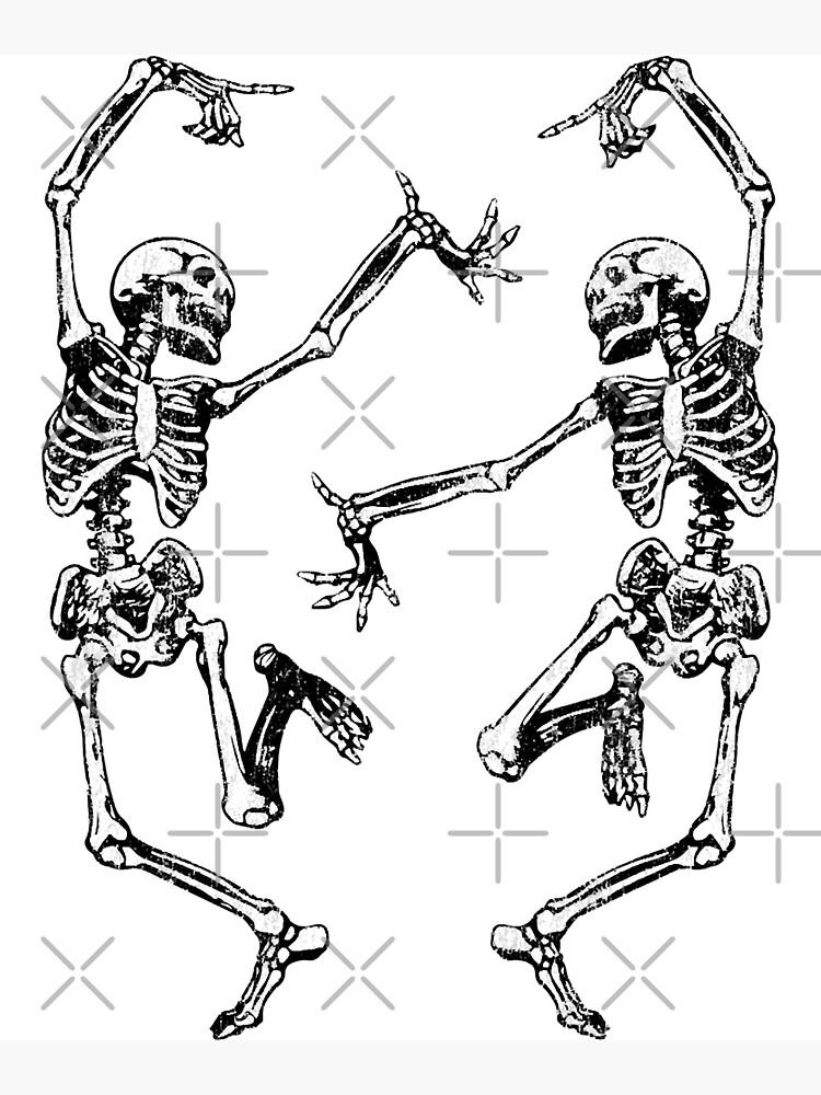 "Dance Of Death Macabre Skeleton Skull Halloween" Poster for Sale by ...