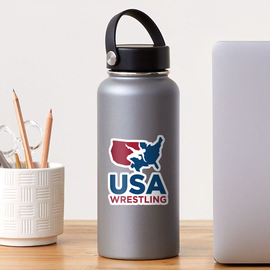"Usa wrestling logo" Sticker for Sale by MichaelLampert | Redbubble
