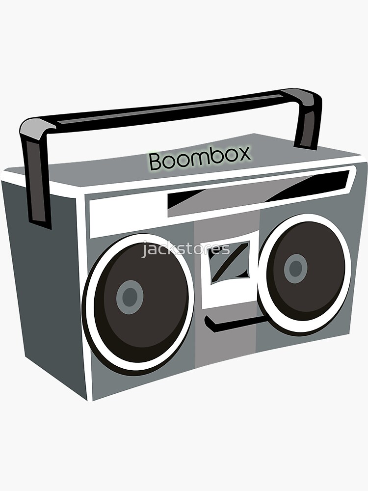 "Boom box" Sticker for Sale by jackstores | Redbubble