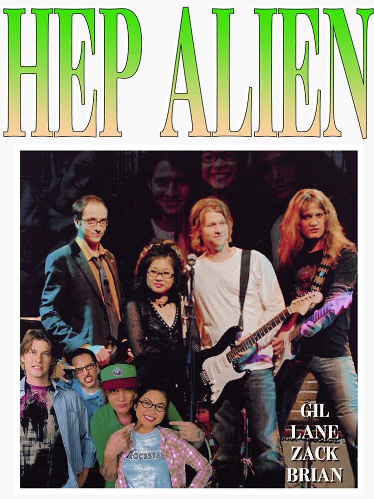 "Hep Alien" Sticker for Sale by EllweinAlexys | Redbubble