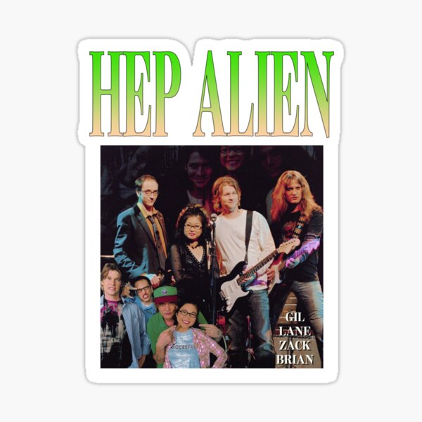 "Hep Alien" Sticker for Sale by EllweinAlexys | Redbubble