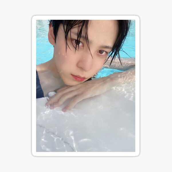 "ATEEZ Yunho" Sticker for Sale by HaloHaloShine | Redbubble