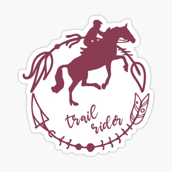 "Trail Rider Horse and Arrows" Sticker for Sale by circus-unicorn ...