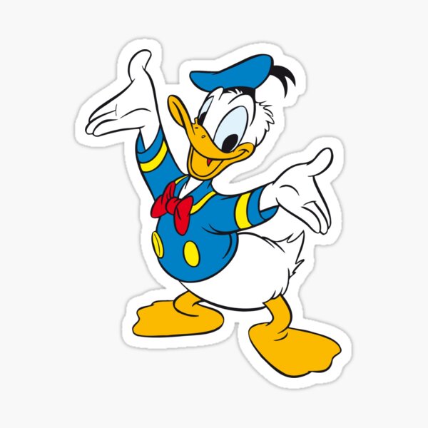 "Donald duck cartoon characters " Sticker for Sale by Greenbaynep ...