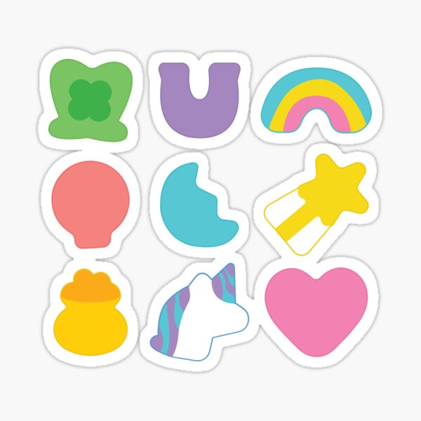"Lucky Charms" Sticker for Sale by creampuffles | Redbubble