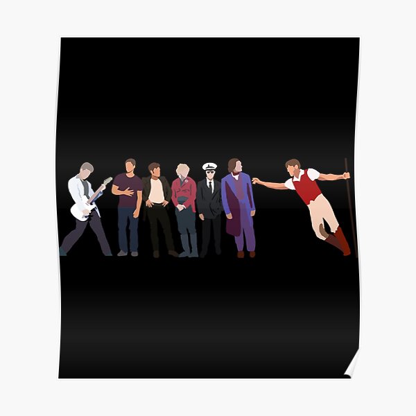 "Aaron Tveit Roles Sticker" Poster for Sale by jaquenetta | Redbubble