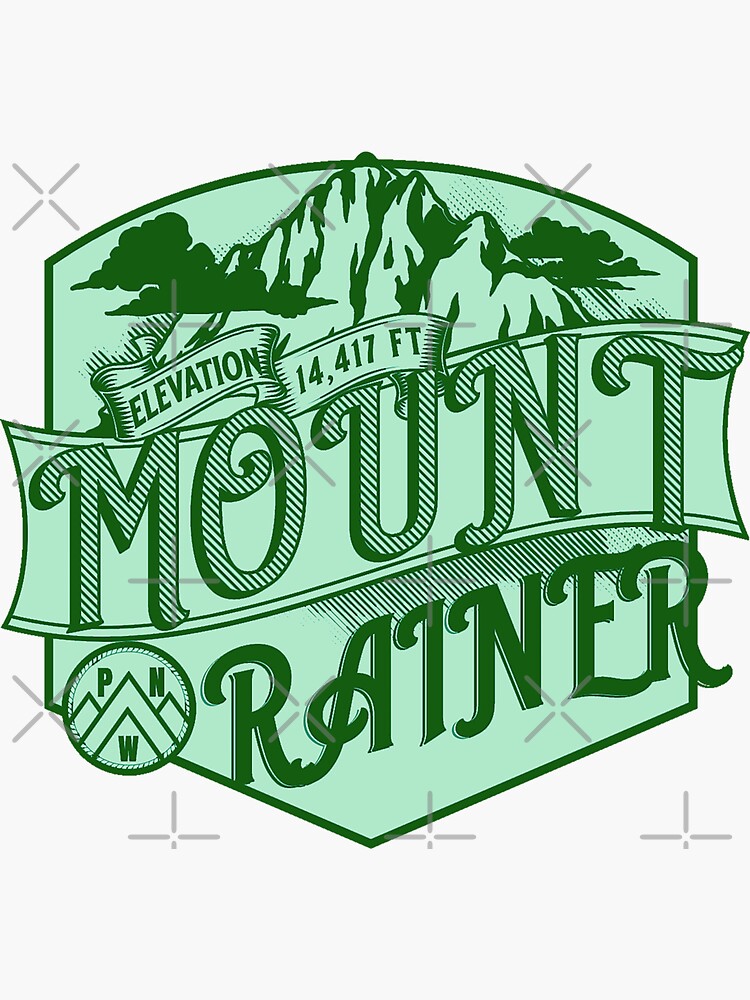 "Mount Rainer" Sticker for Sale by frigamribe88 | Redbubble