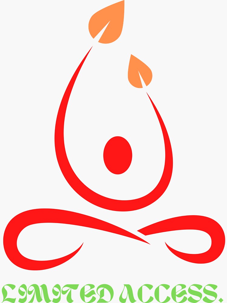 "Limited access." Sticker for Sale by RAJSHIVA | Redbubble