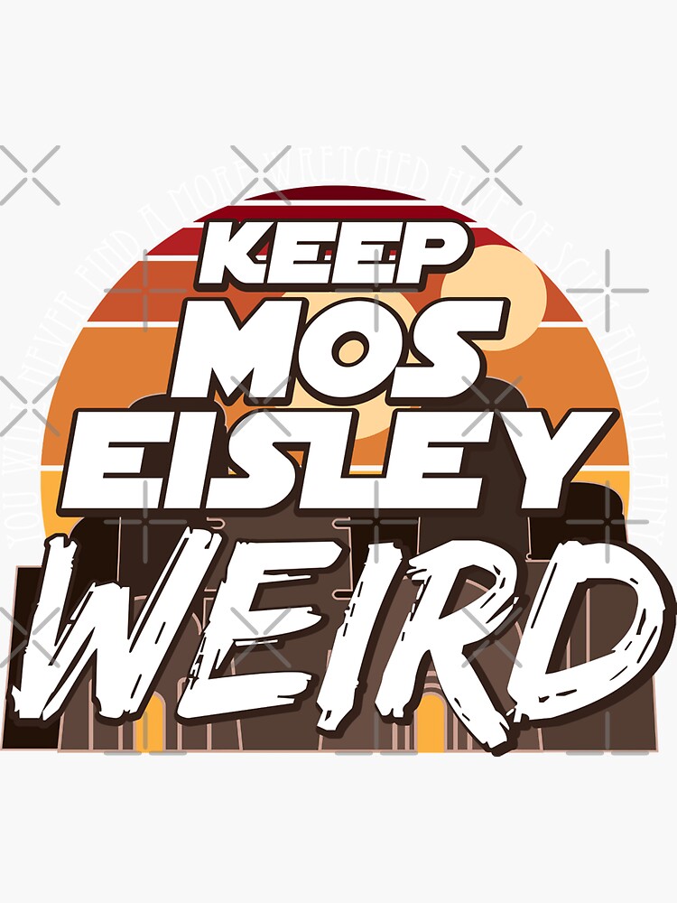 "Funny Gifts Mos Eisley Alien Cantina Retro Wave" Sticker for Sale by ...