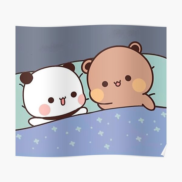 "Bubu And Dudu Are Happy Talking On The Bed" Poster for Sale by ...