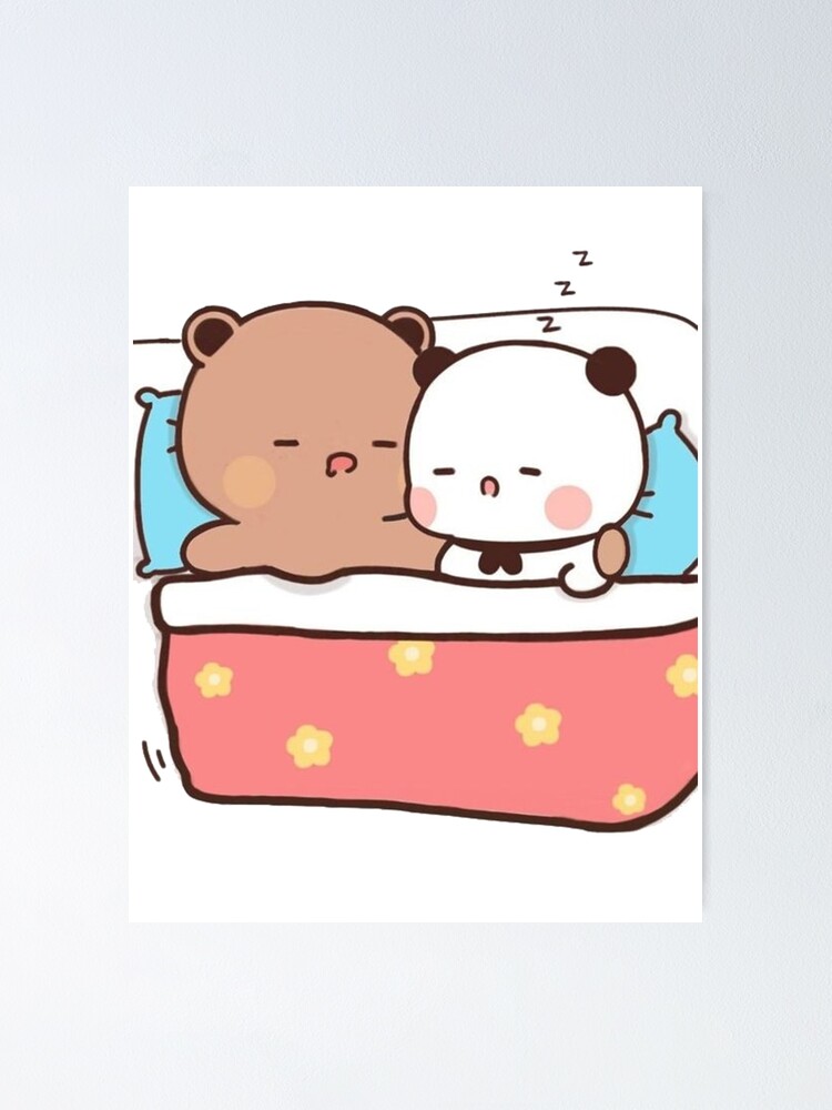 "Cute Dudu Is Huging Bubu While Sleeping" Poster for Sale by ...