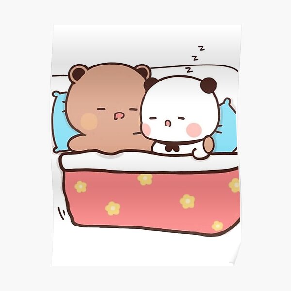 "Cute Dudu Is Huging Bubu While Sleeping" Poster for Sale by ...