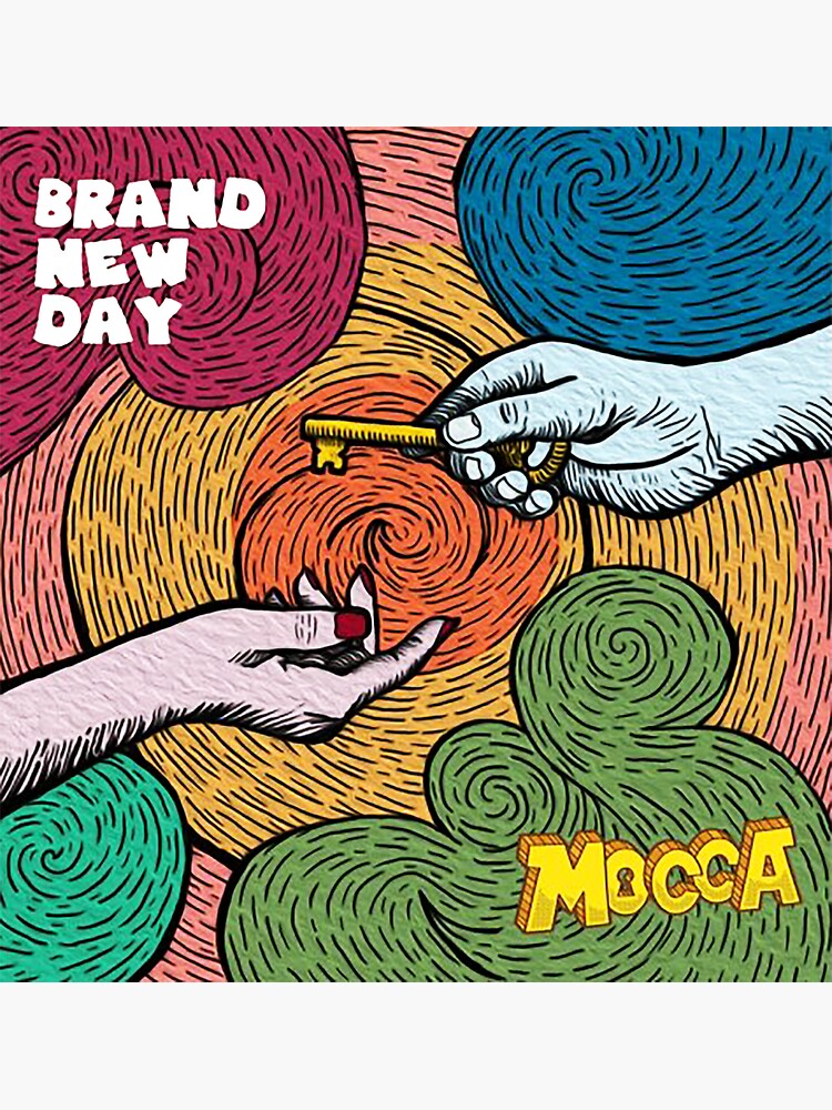 "mocca brand new band" Sticker for Sale by rafaelbaty | Redbubble