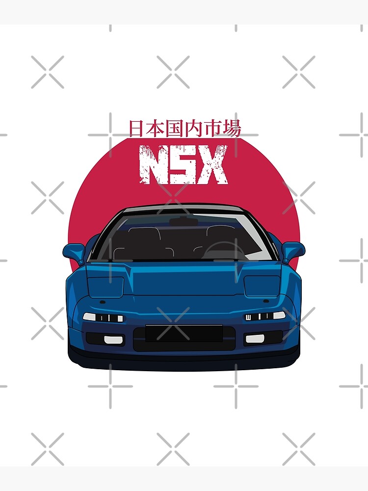 "Blue JDM Car " Poster for Sale by KamhArts | Redbubble