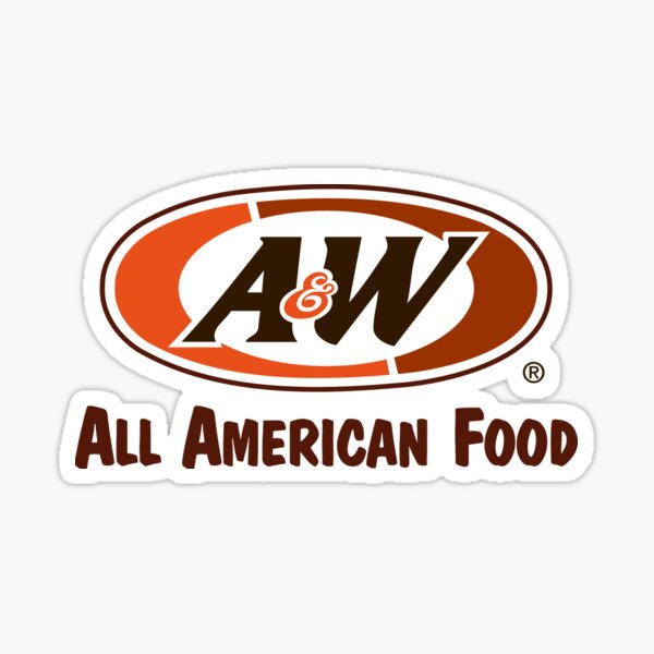 "A&W-logo" Sticker for Sale by LowelLaugh421 | Redbubble